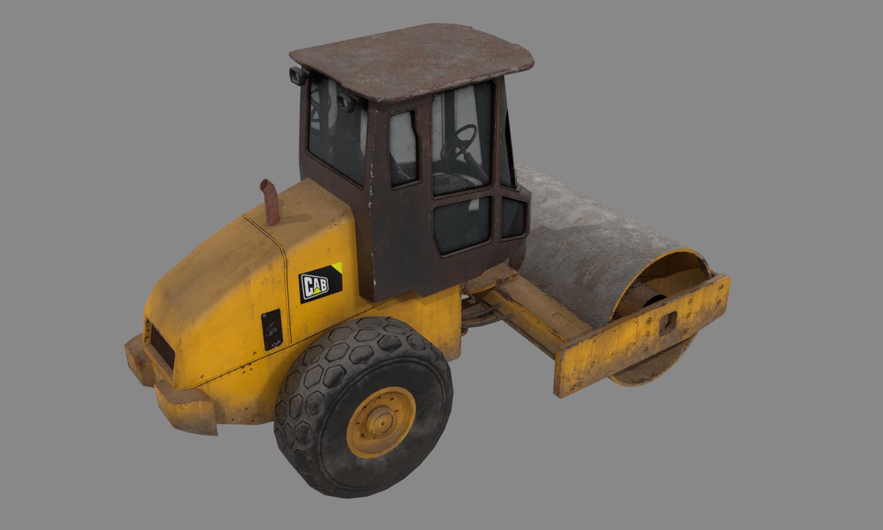 Road Roller 3D Model - TurboSquid 1335714