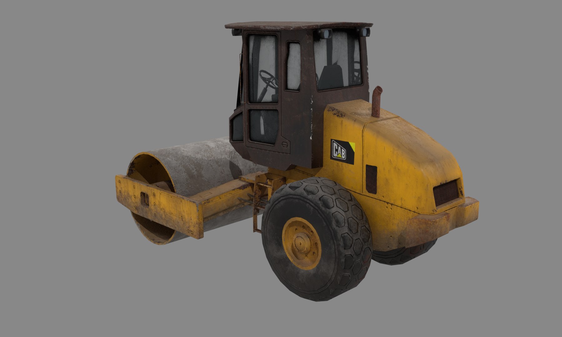 Road Roller 3D Model - TurboSquid 1335714