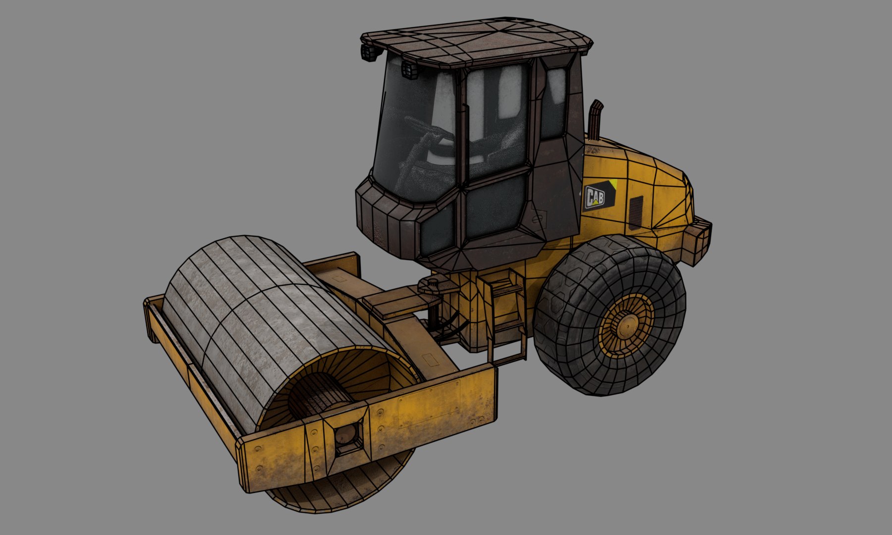 Road Roller 3D Model - TurboSquid 1335714