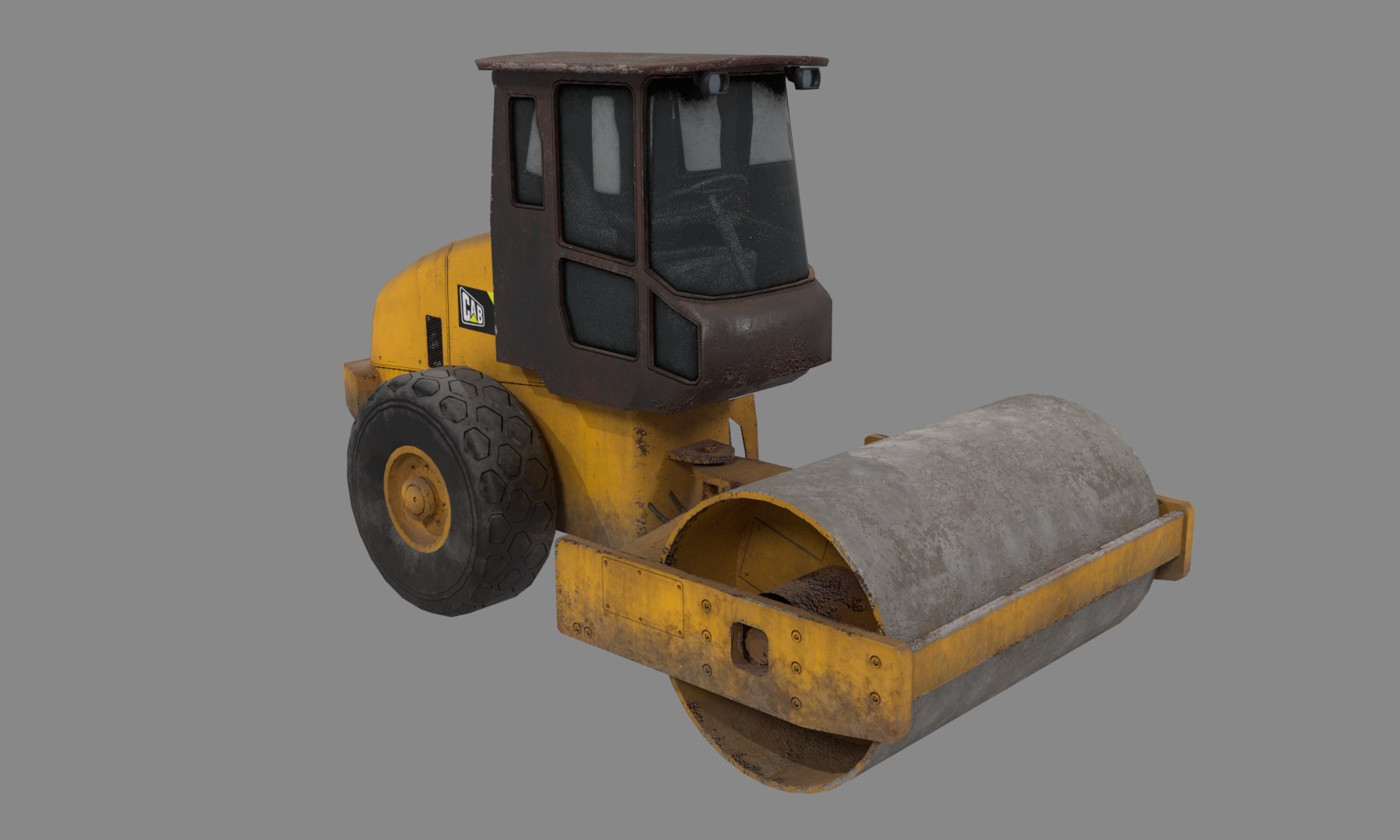 Road Roller 3D Model - TurboSquid 1335714