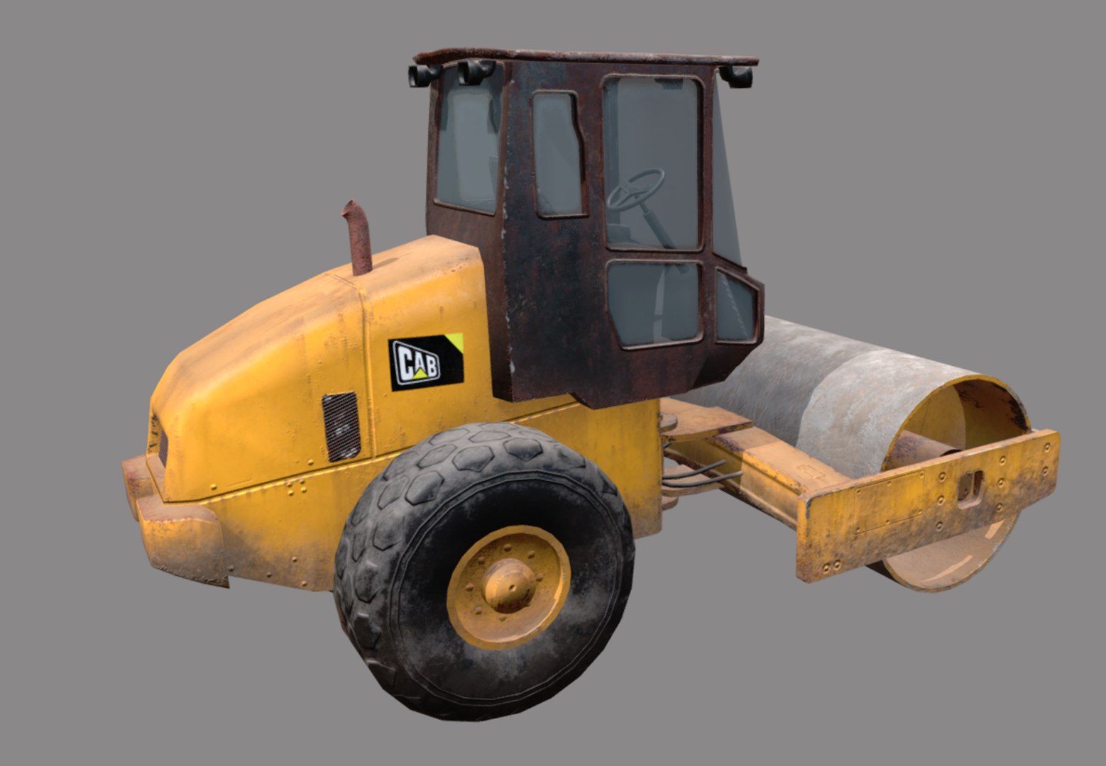 Road Roller 3D Model - TurboSquid 1335714