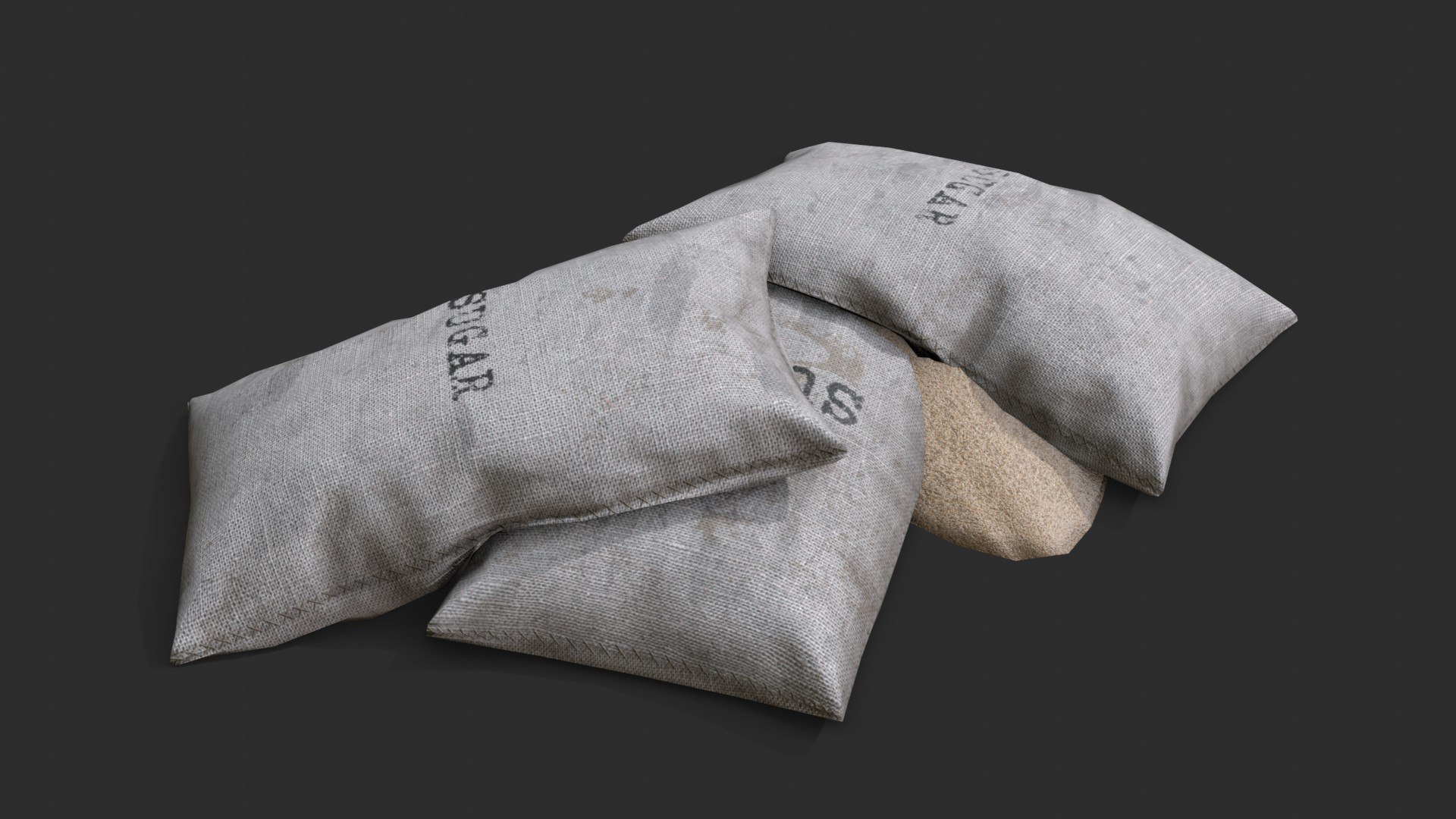 Bag Asset Sugar 3D Model - TurboSquid 1671192