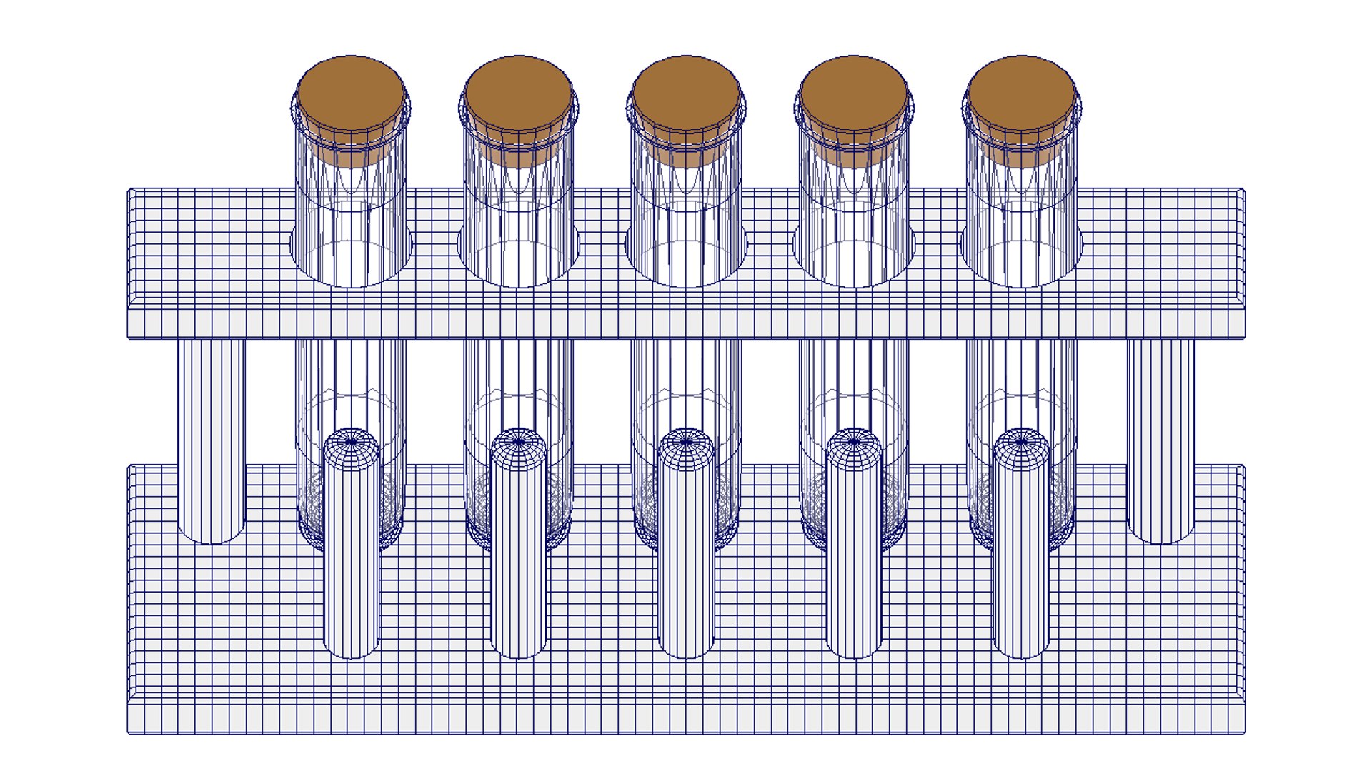 Test Tube Rack 3D Model - TurboSquid 1492692