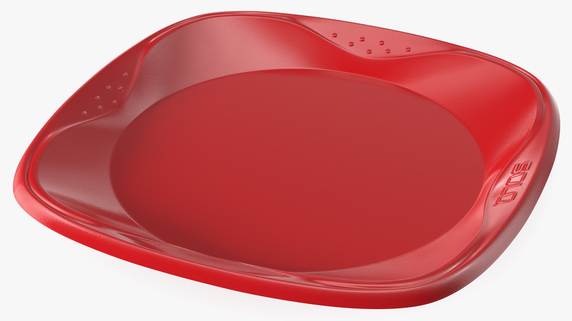 Solo Squared Plastic Plate Red 3D Model - TurboSquid 1942031