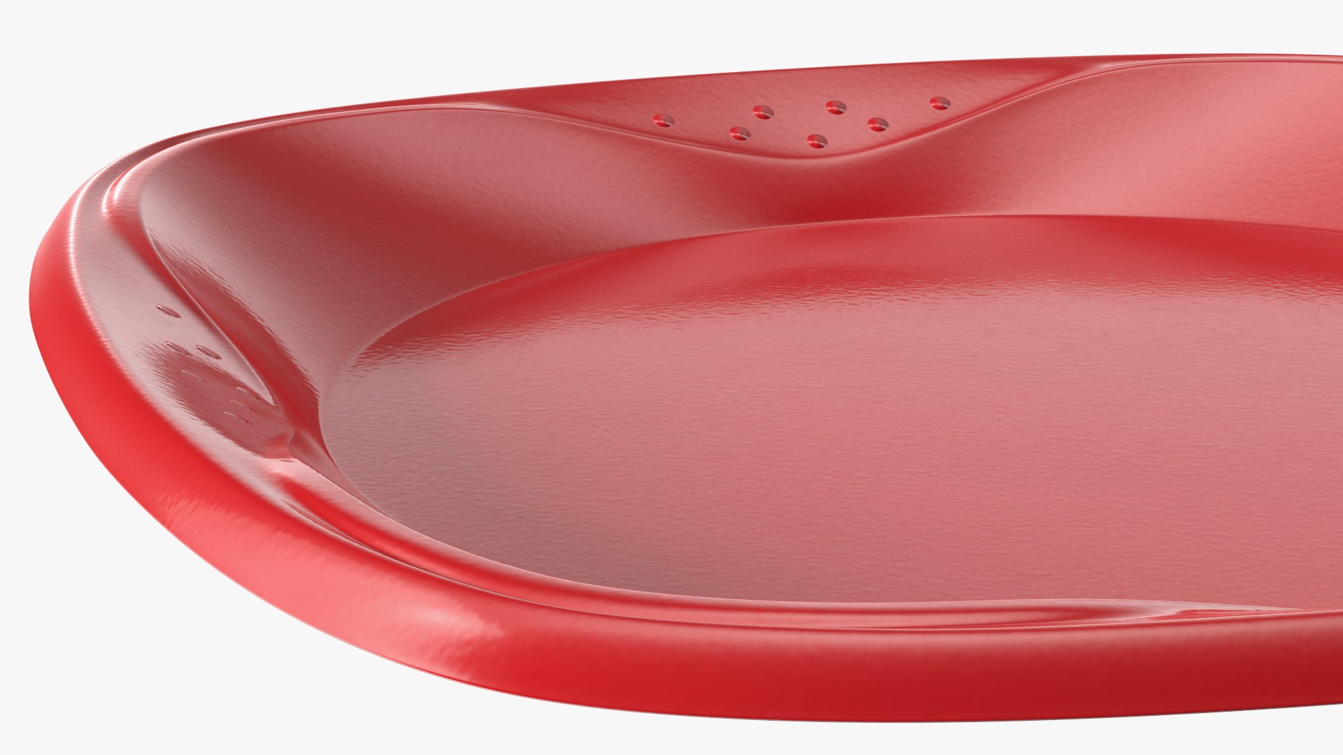 Solo Squared Plastic Plate Red 3D Model - TurboSquid 1942031