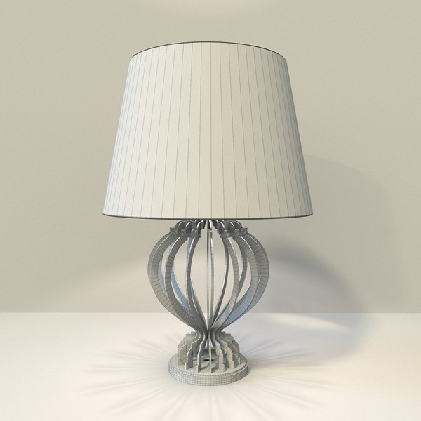 free quillen table lamp 3d model
