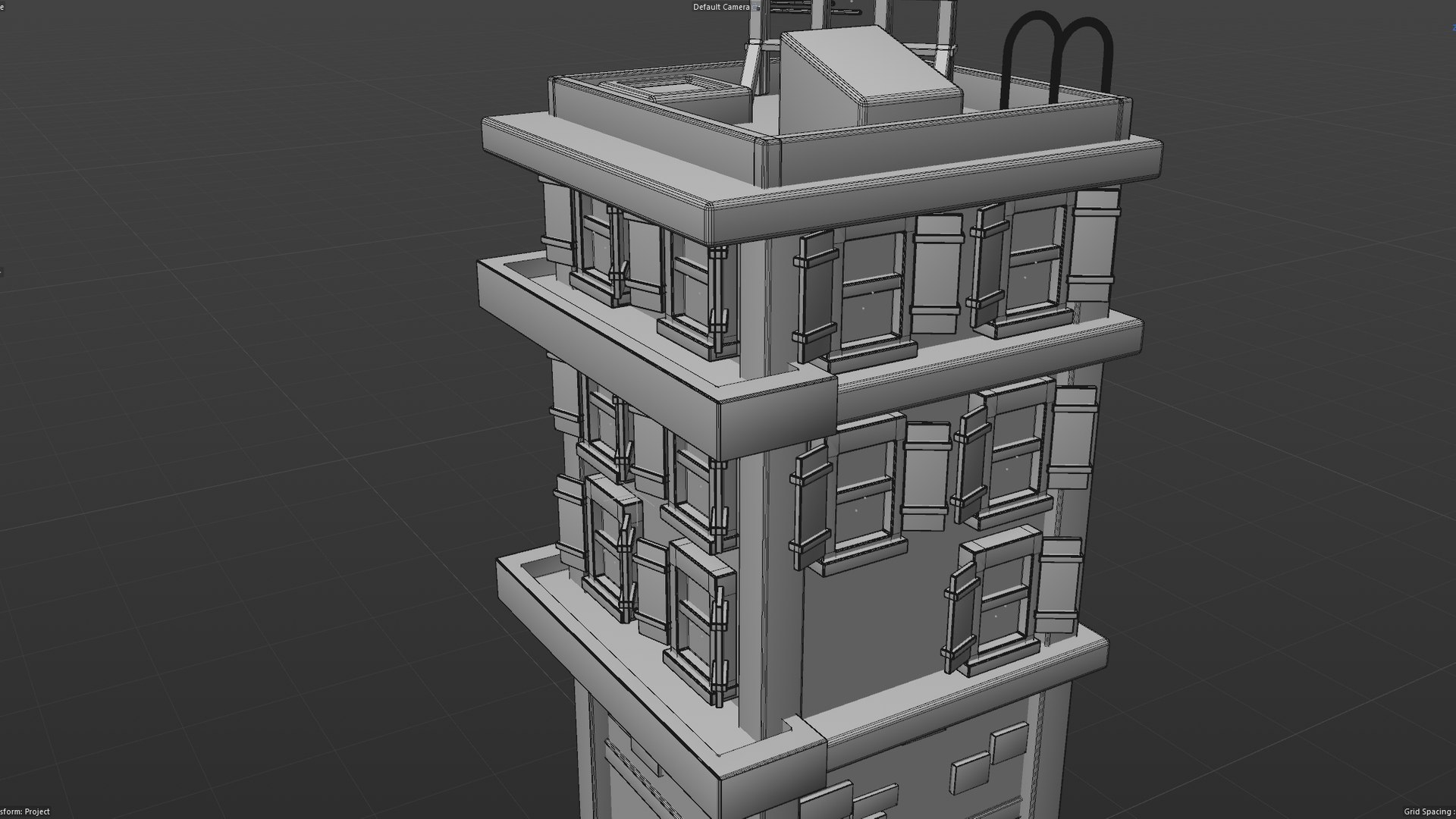 3D Model Cute Apartment Building - Cartoon Style Octane - TurboSquid ...