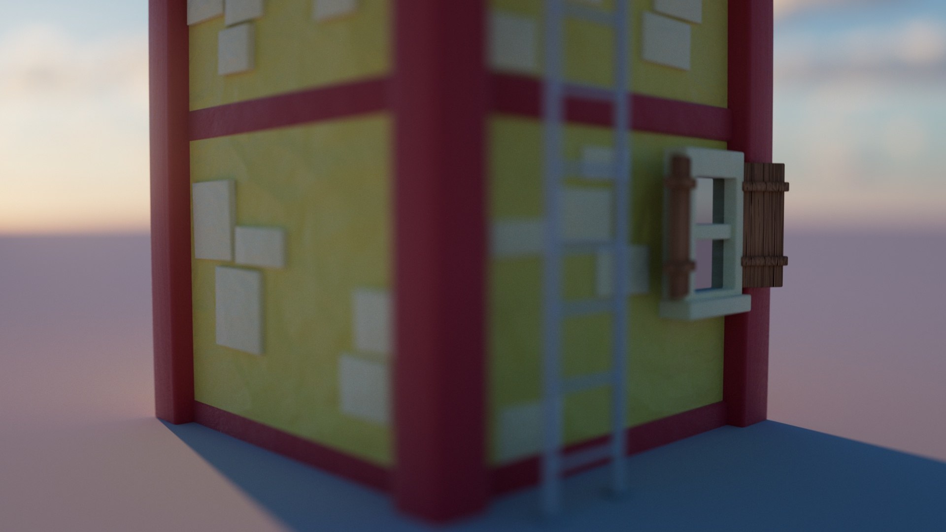3D Model Cute Apartment Building - Cartoon Style Octane - TurboSquid ...