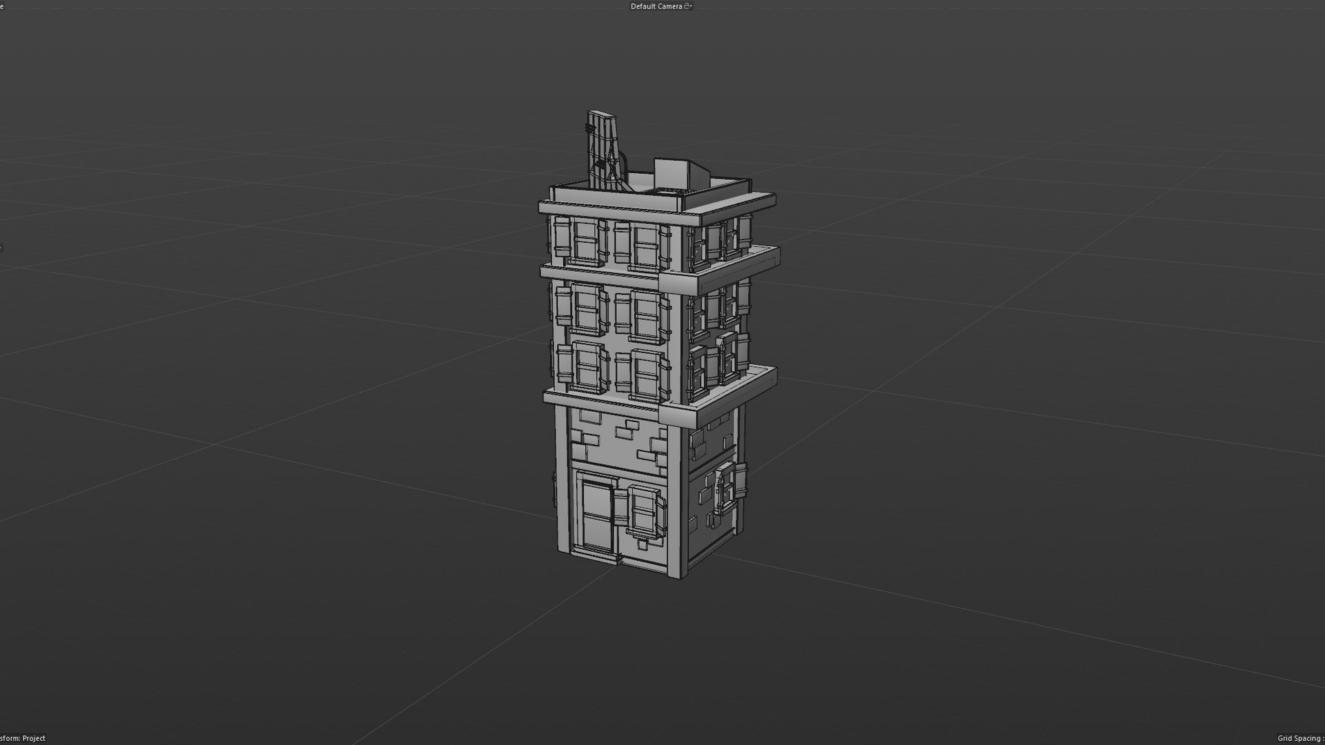 3D Model Cute Apartment Building - Cartoon Style Octane - TurboSquid ...
