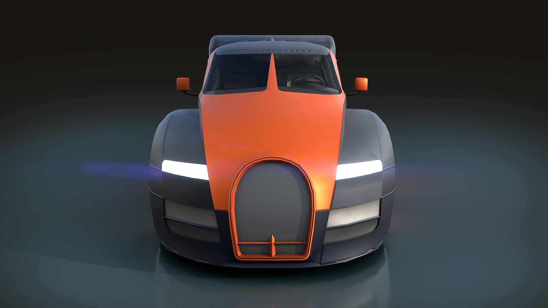 3D Low Poly Futuristic Truck 3 Model - TurboSquid 2330909