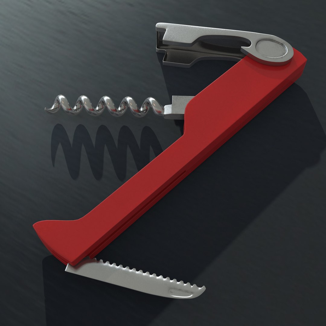 3d corkscrew handle blade