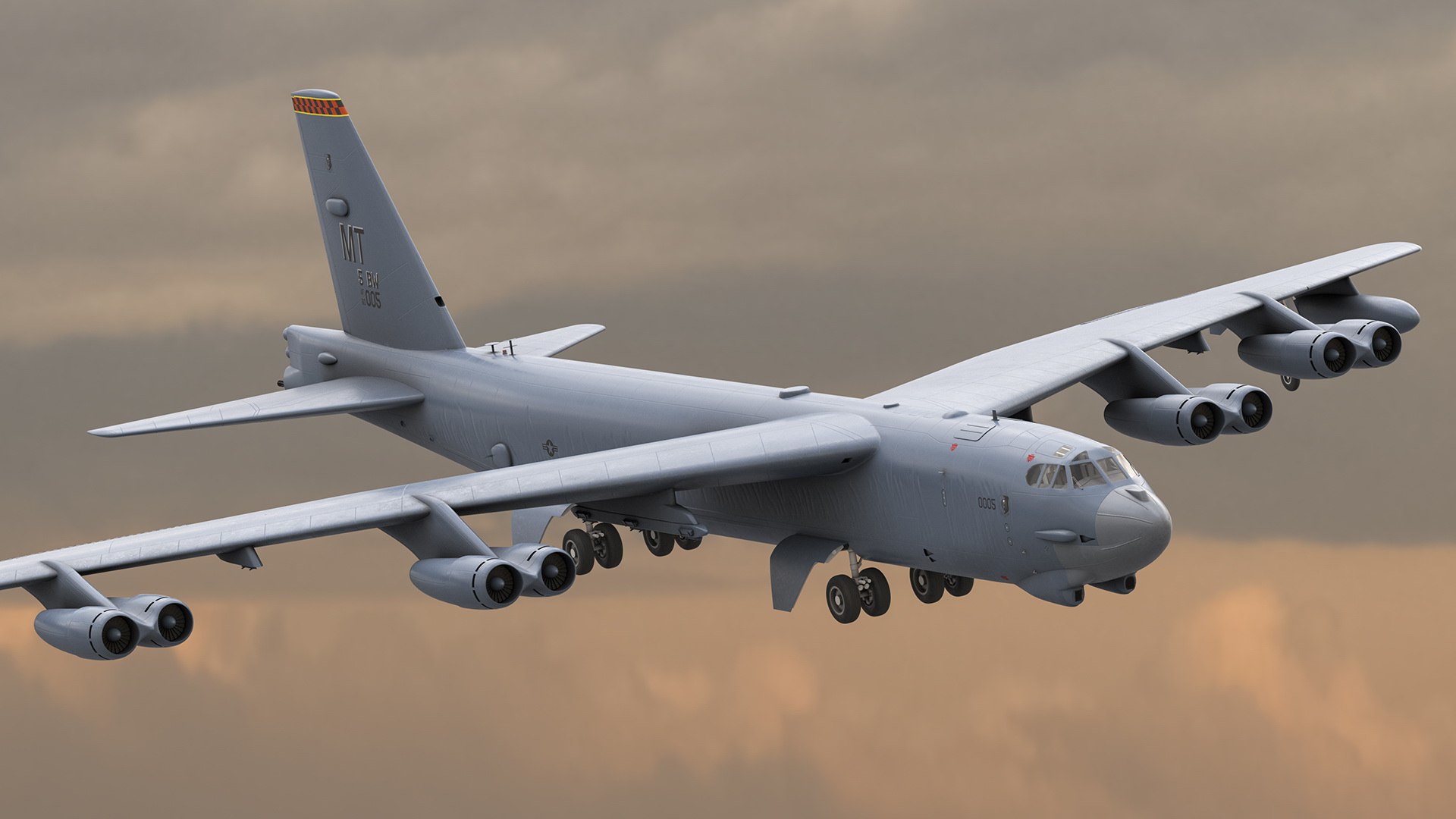 Boeing b52 stratofortress strategic 3D model - TurboSquid 1574818