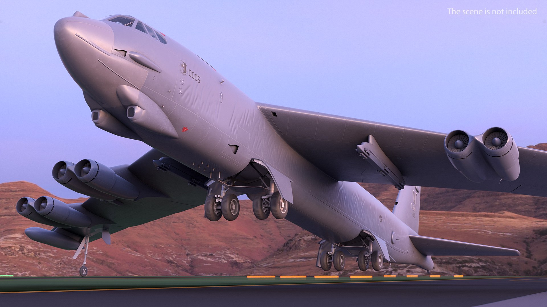 Boeing b52 stratofortress strategic 3D model - TurboSquid 1574818