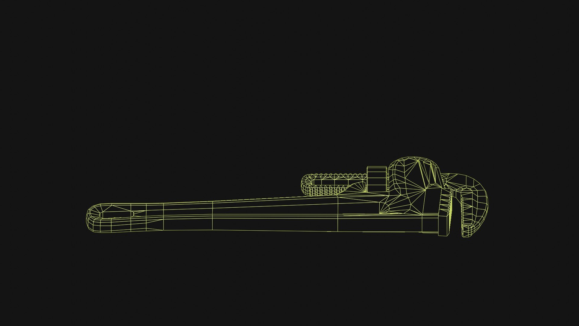 Realistic Big Pipe Wrench 3D Model - TurboSquid 2065119