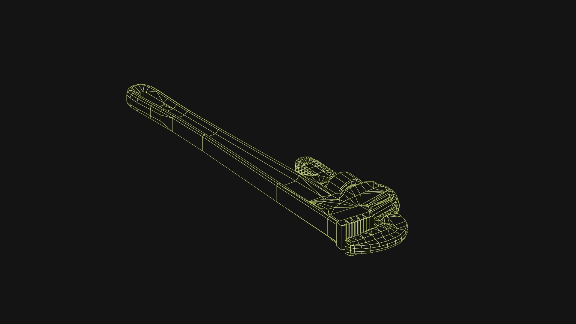 Realistic Big Pipe Wrench 3D Model - TurboSquid 2065119