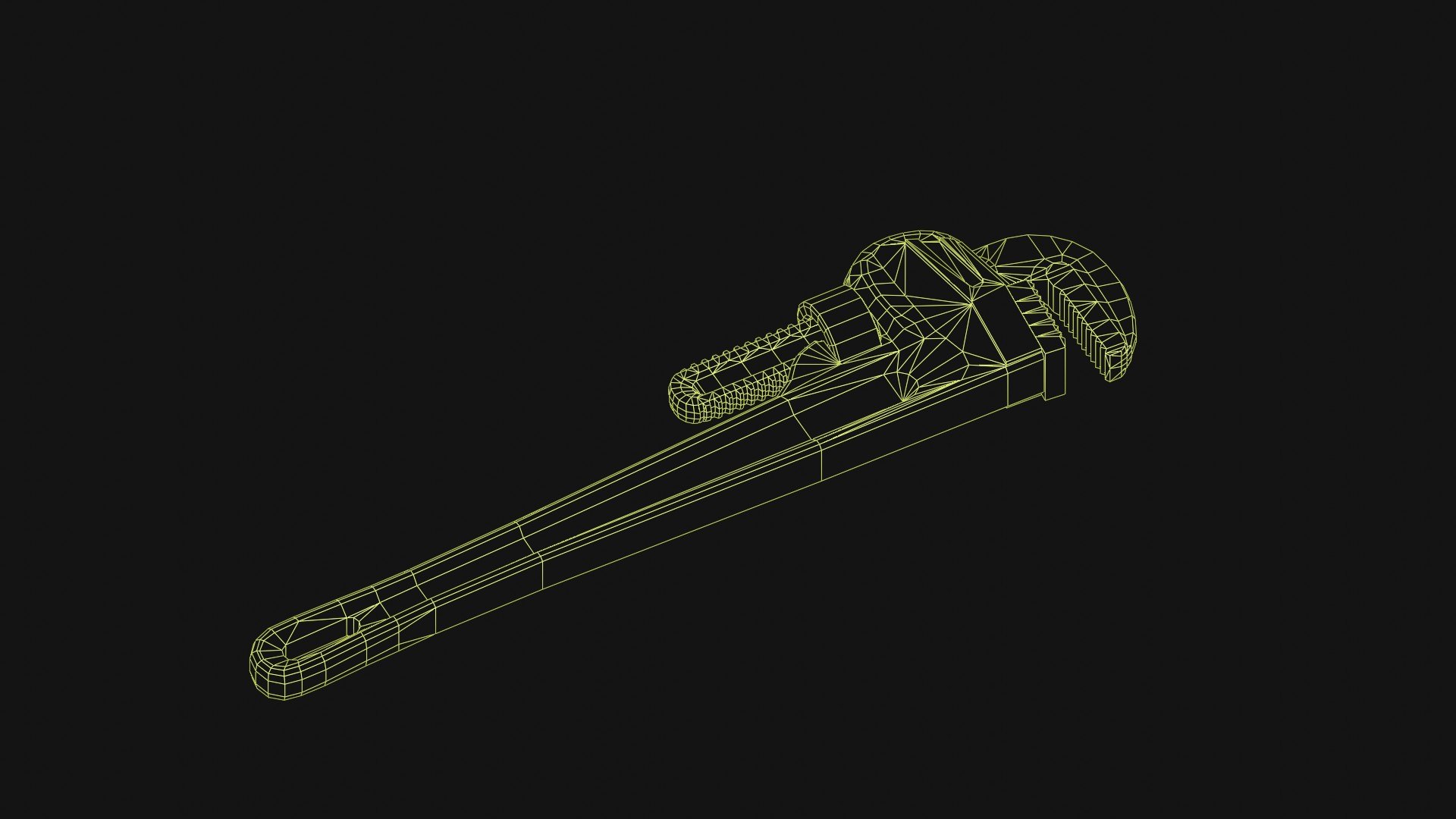 Realistic Big Pipe Wrench 3D Model - TurboSquid 2065119