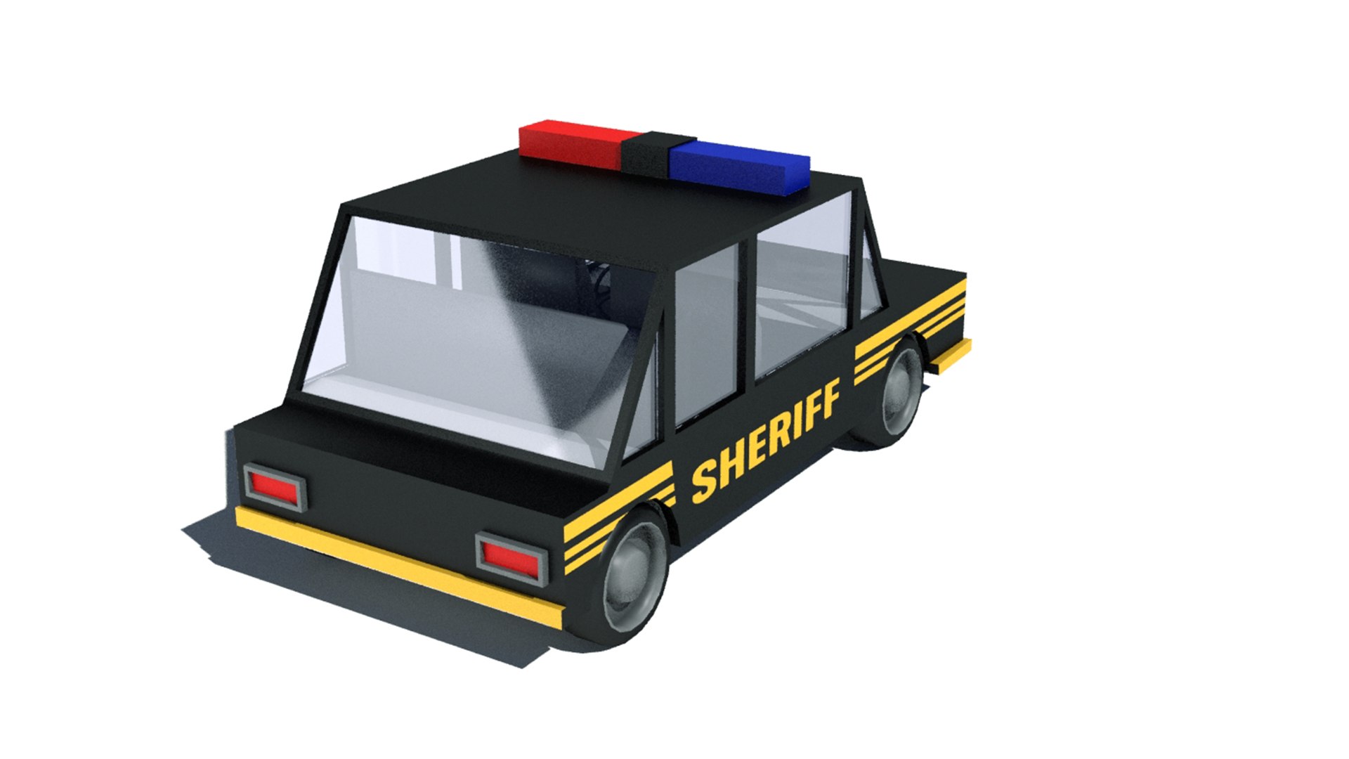 3D sheriff car model - TurboSquid 1645386