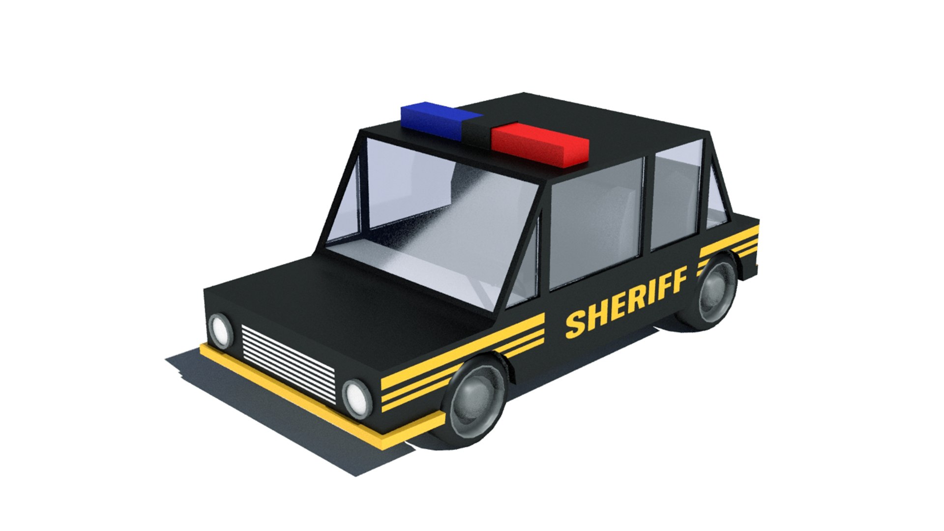 3D sheriff car model - TurboSquid 1645386