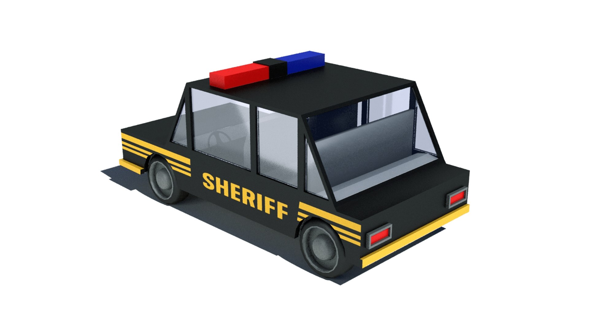 3D sheriff car model - TurboSquid 1645386