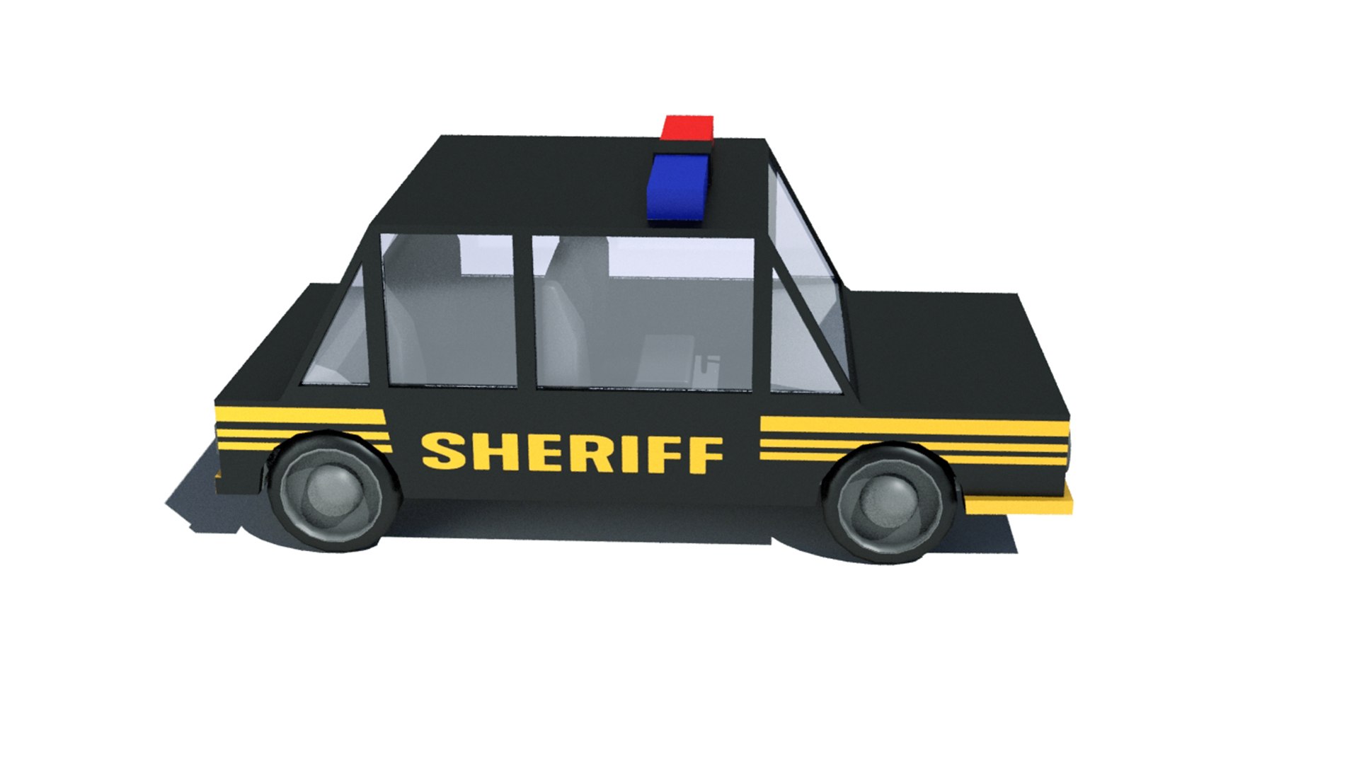 3D sheriff car model - TurboSquid 1645386
