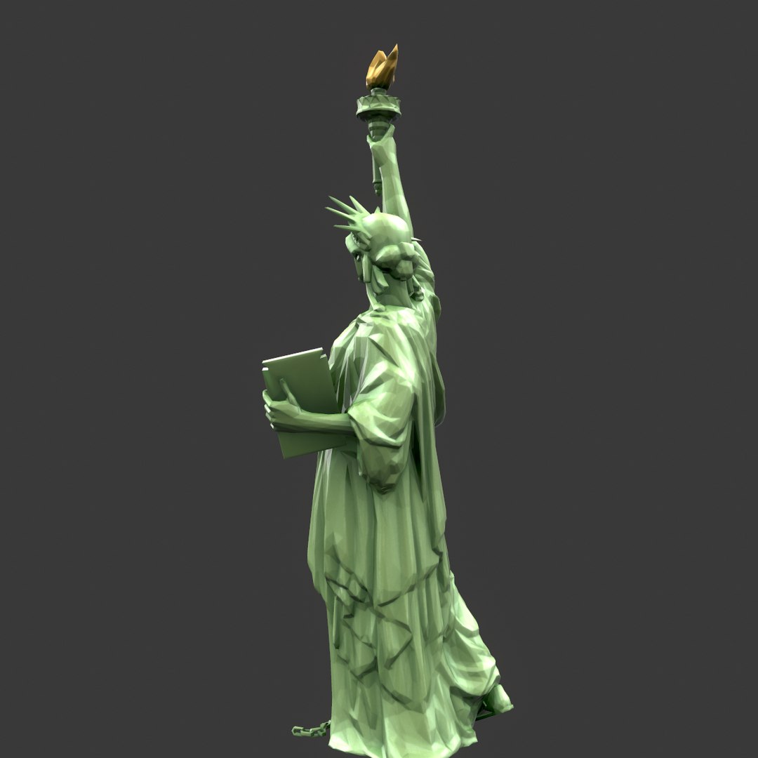 3D Modeled Statue Liberty - TurboSquid 1546443