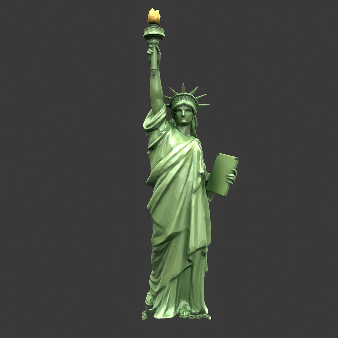 3D Modeled Statue Liberty - TurboSquid 1546443