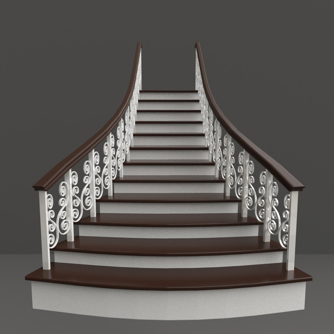 3D Staircase Stairs Architecture - TurboSquid 1365605
