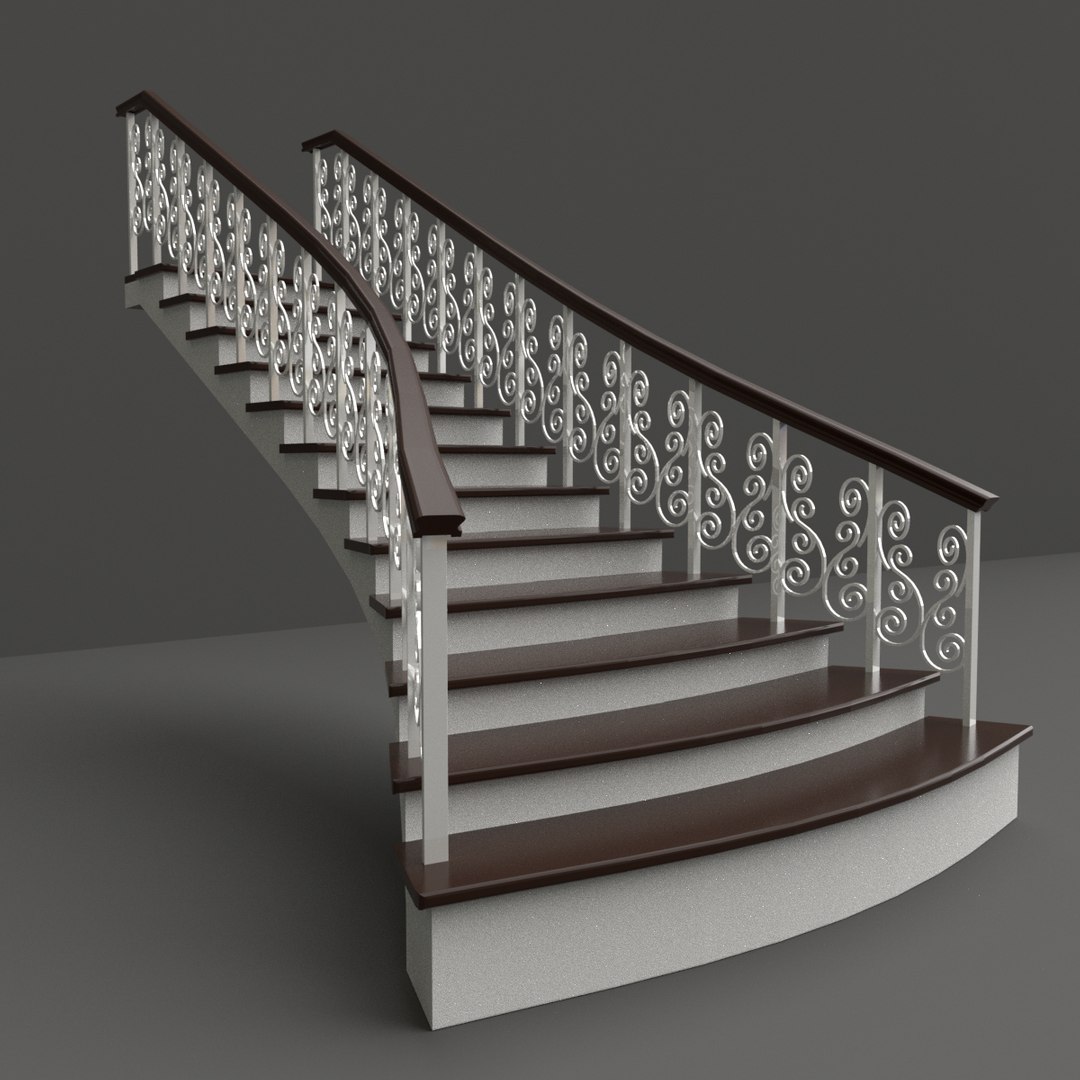3D Staircase Stairs Architecture - TurboSquid 1365605
