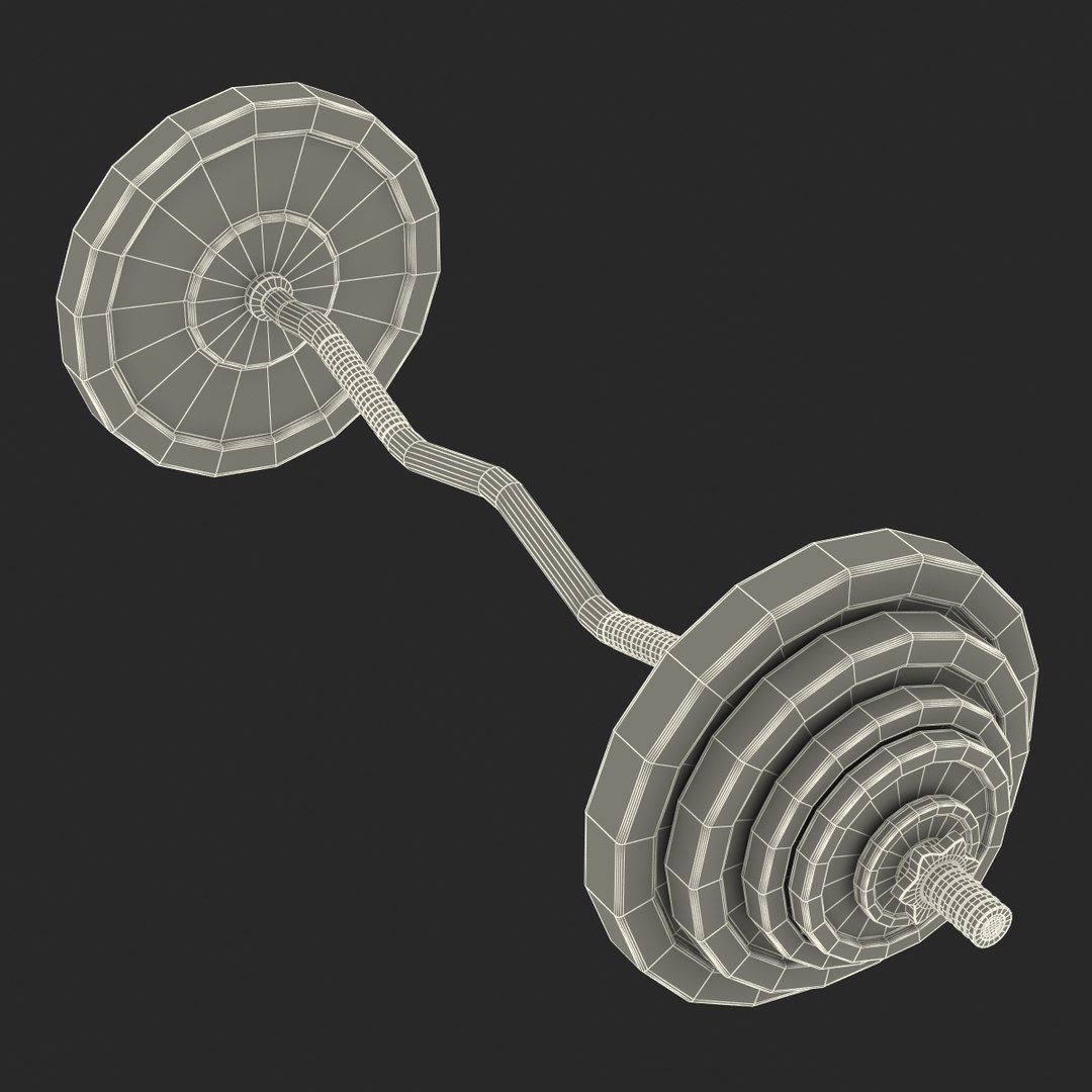 barbell 2 3d model