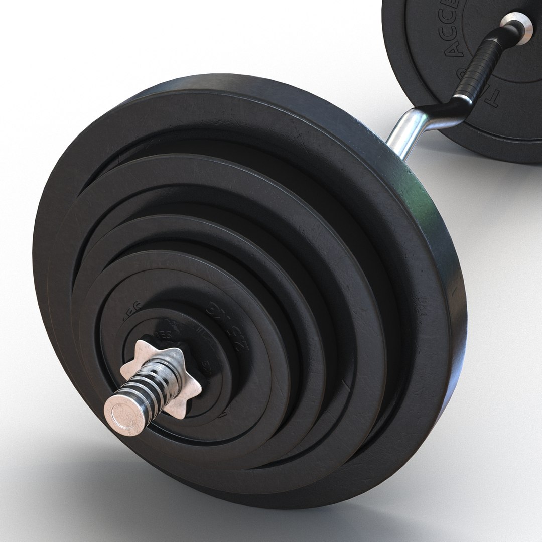 barbell 2 3d model