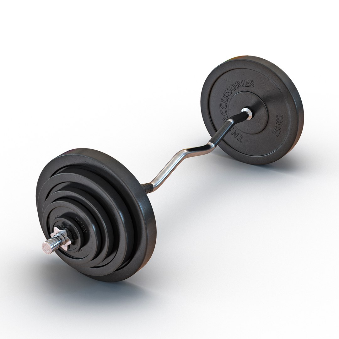barbell 2 3d model