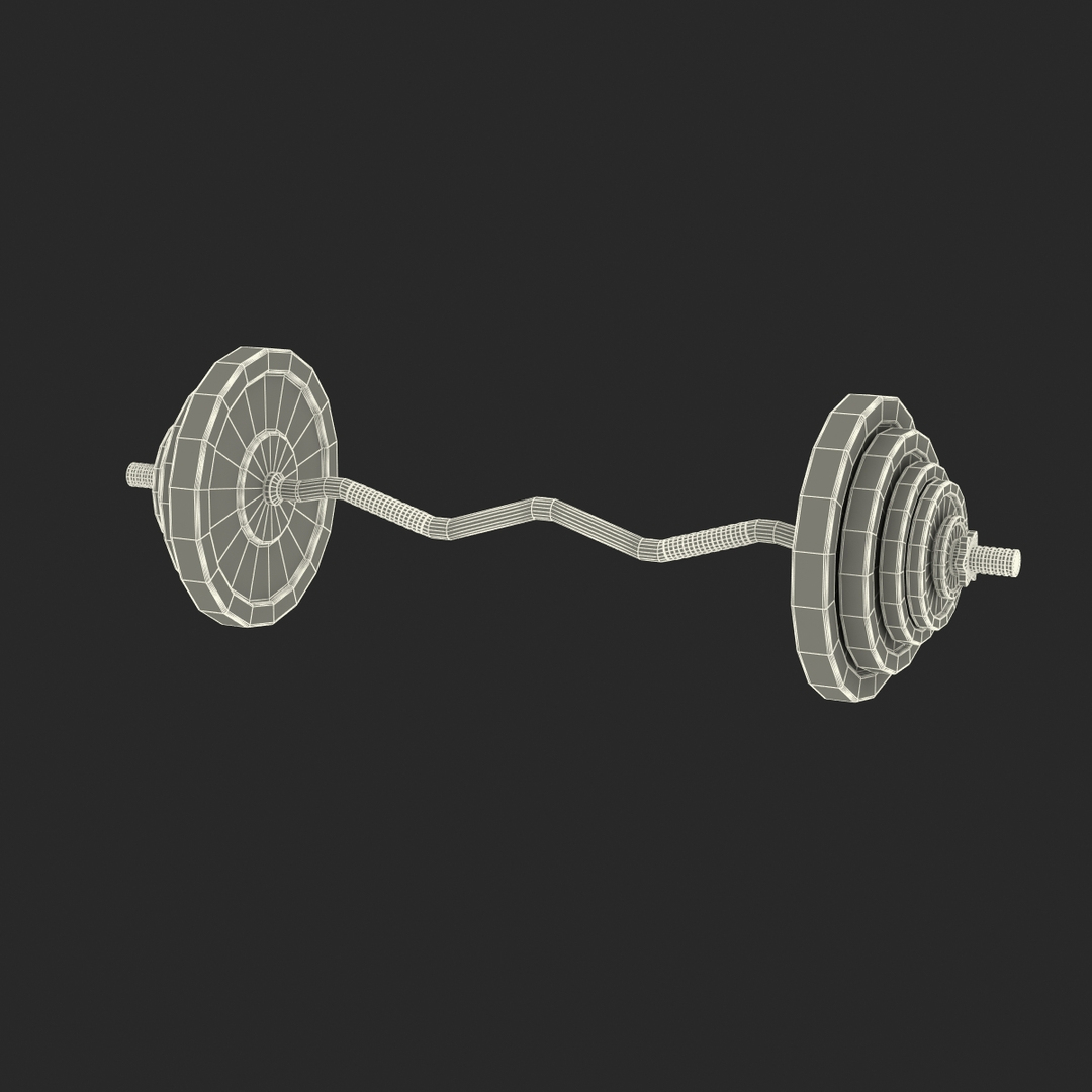 barbell 2 3d model
