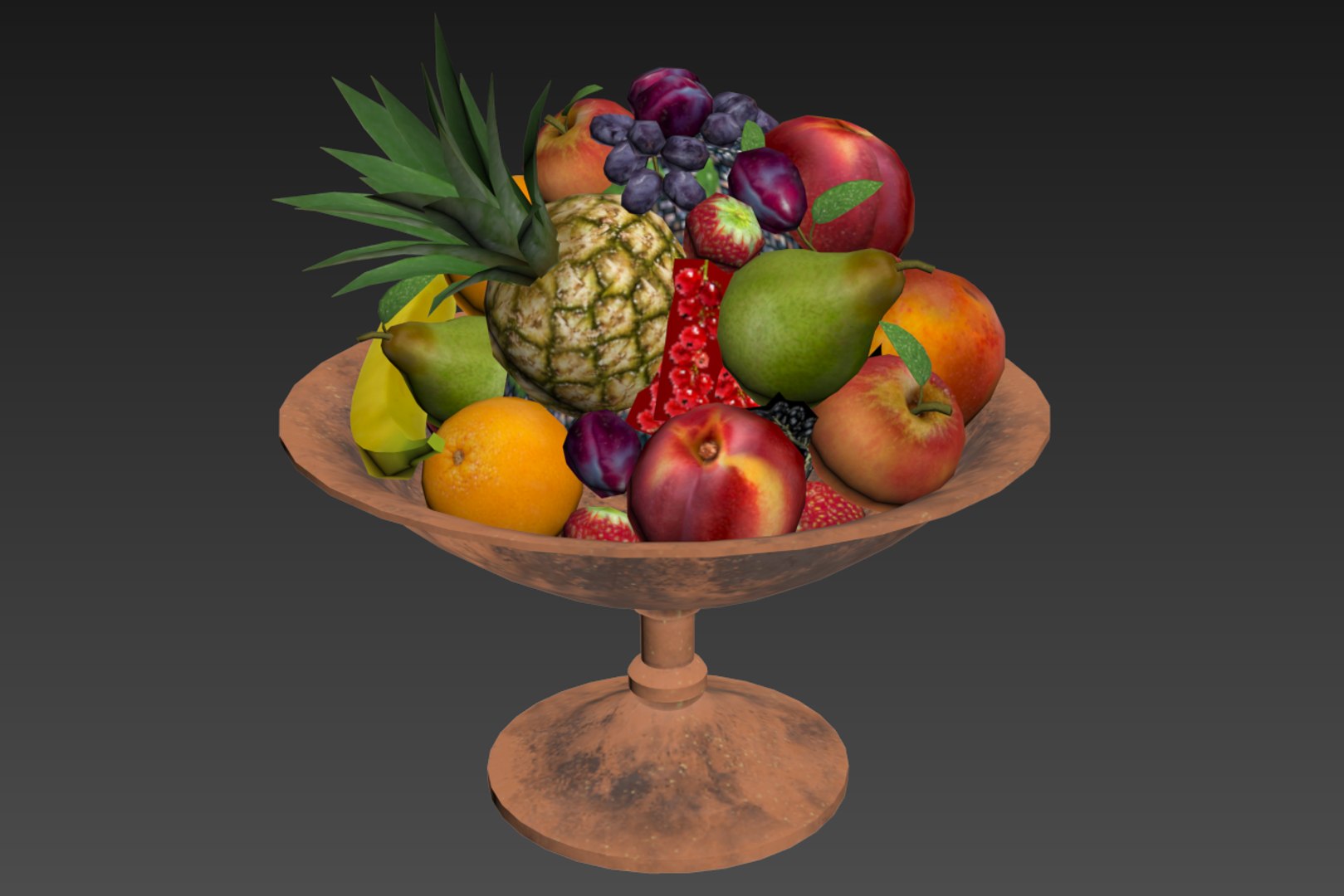 3D Fruit Plate Model - TurboSquid 1193000