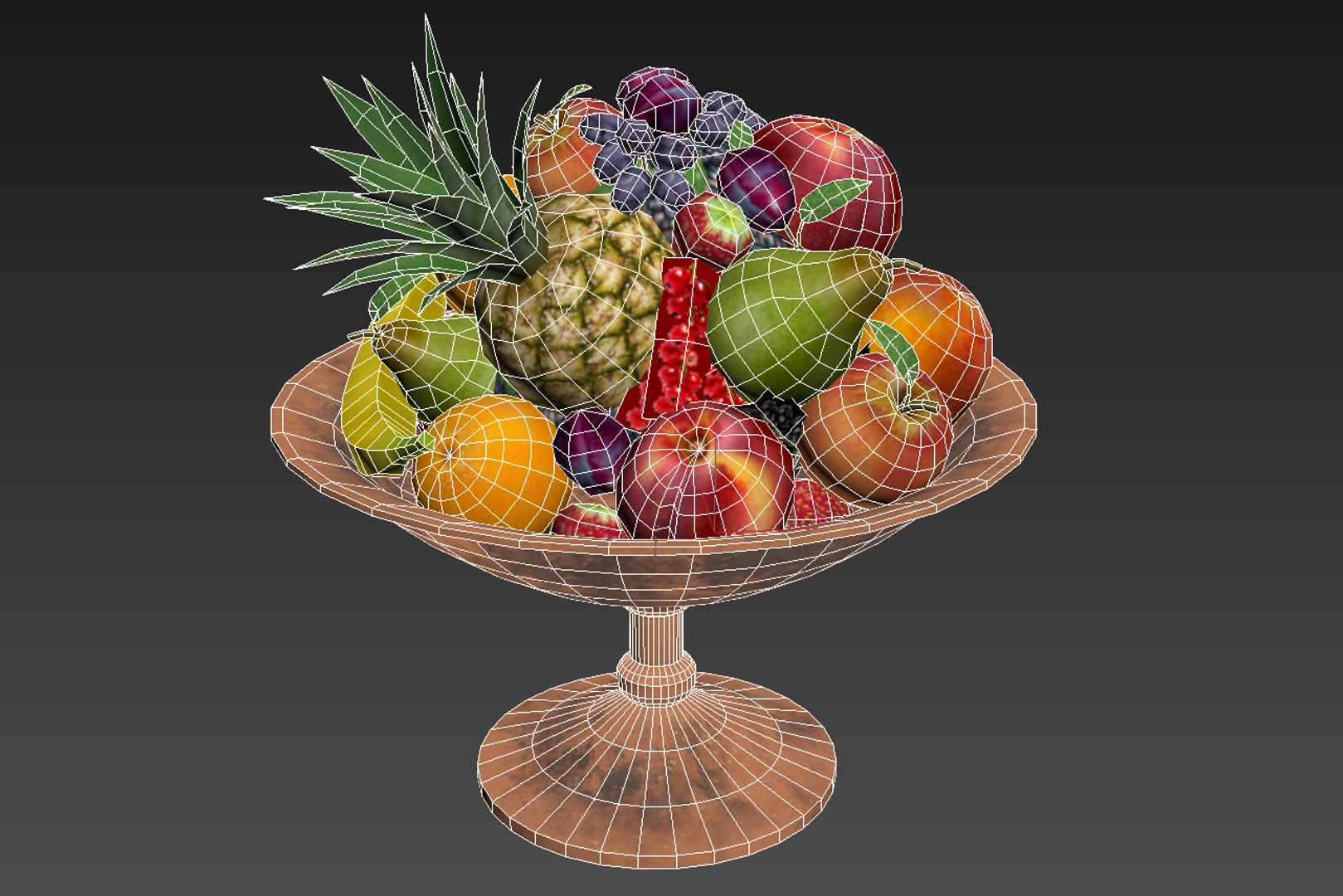 3D Fruit Plate Model - TurboSquid 1193000