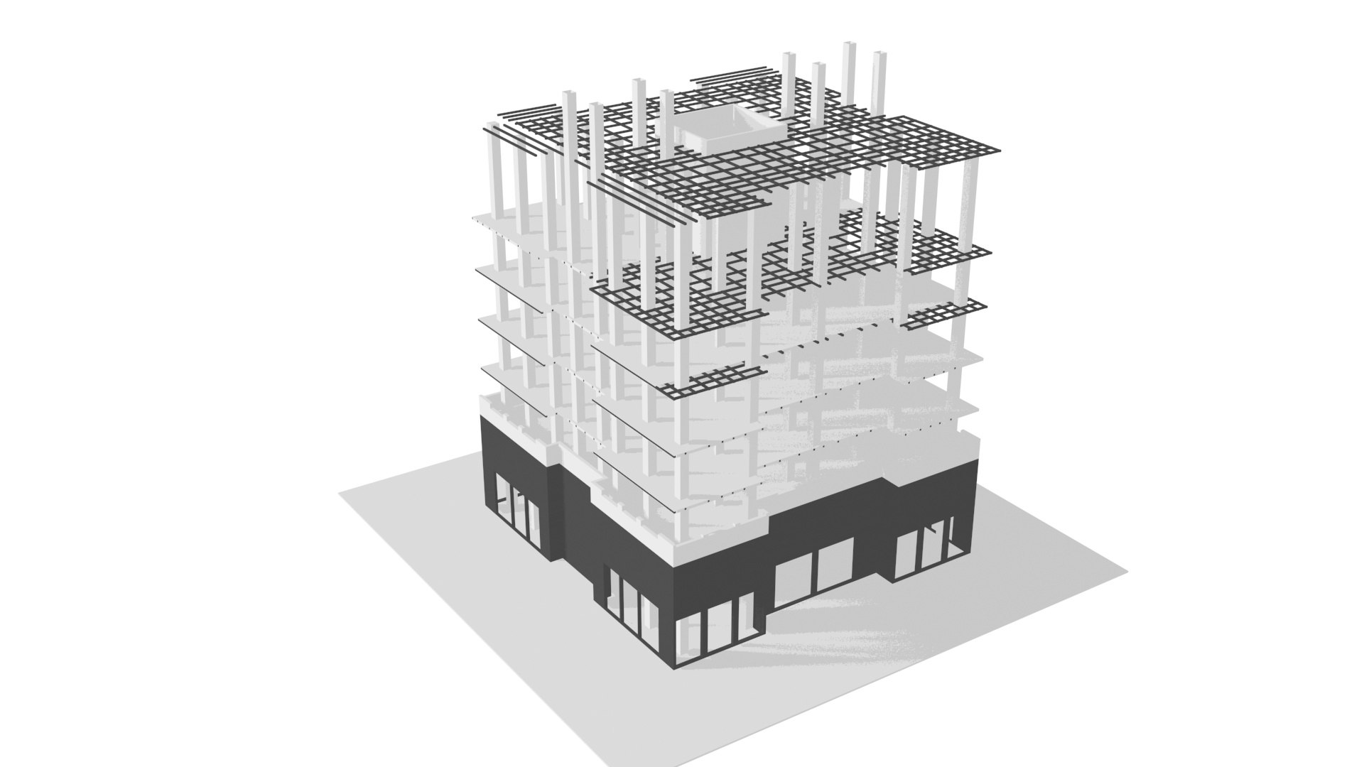 3D Cartoon Building - Apartment And Business Edifice Model - TurboSquid ...