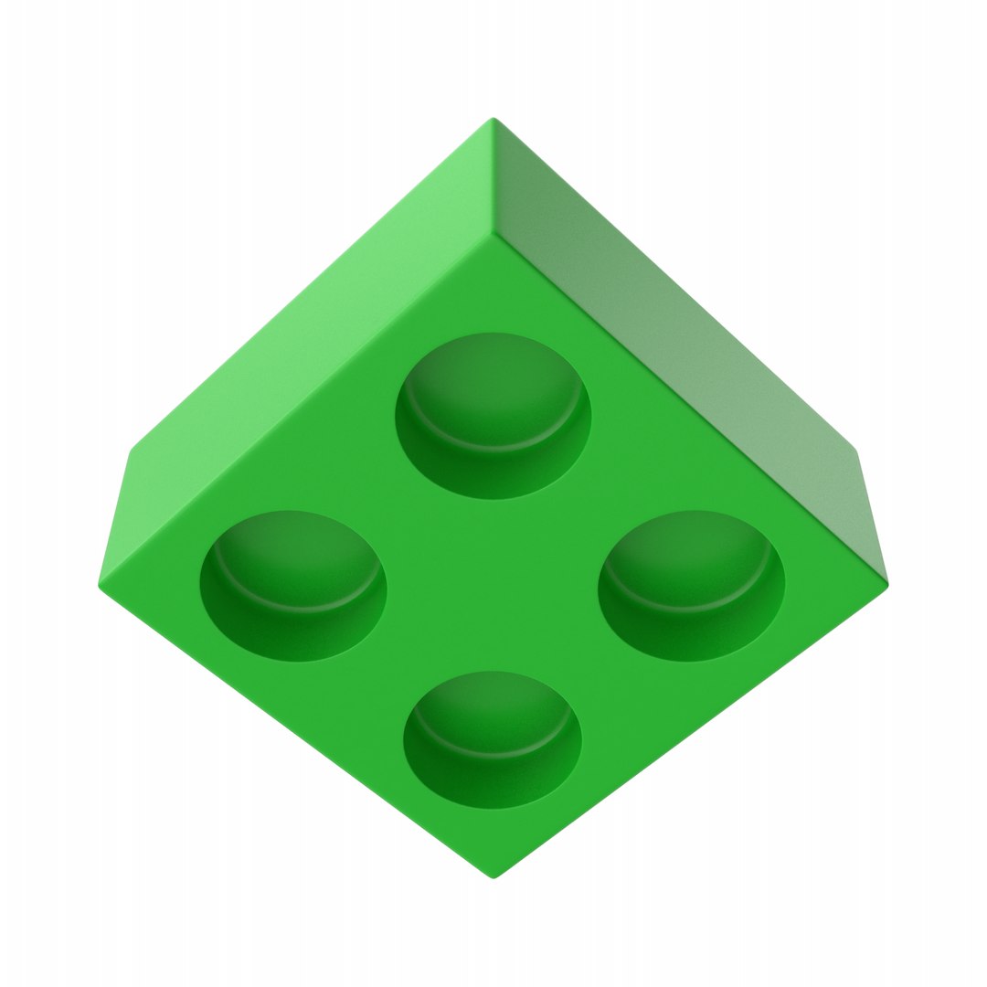 3D Toy Block 2x2 - TurboSquid 2372402