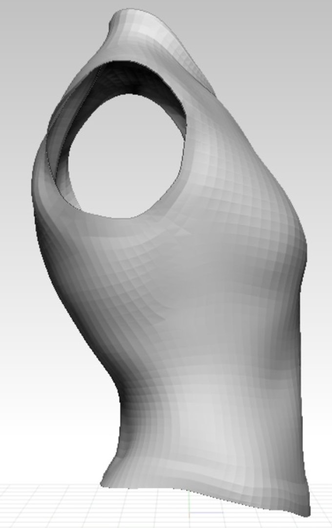 3d Armor Base Mesh Model