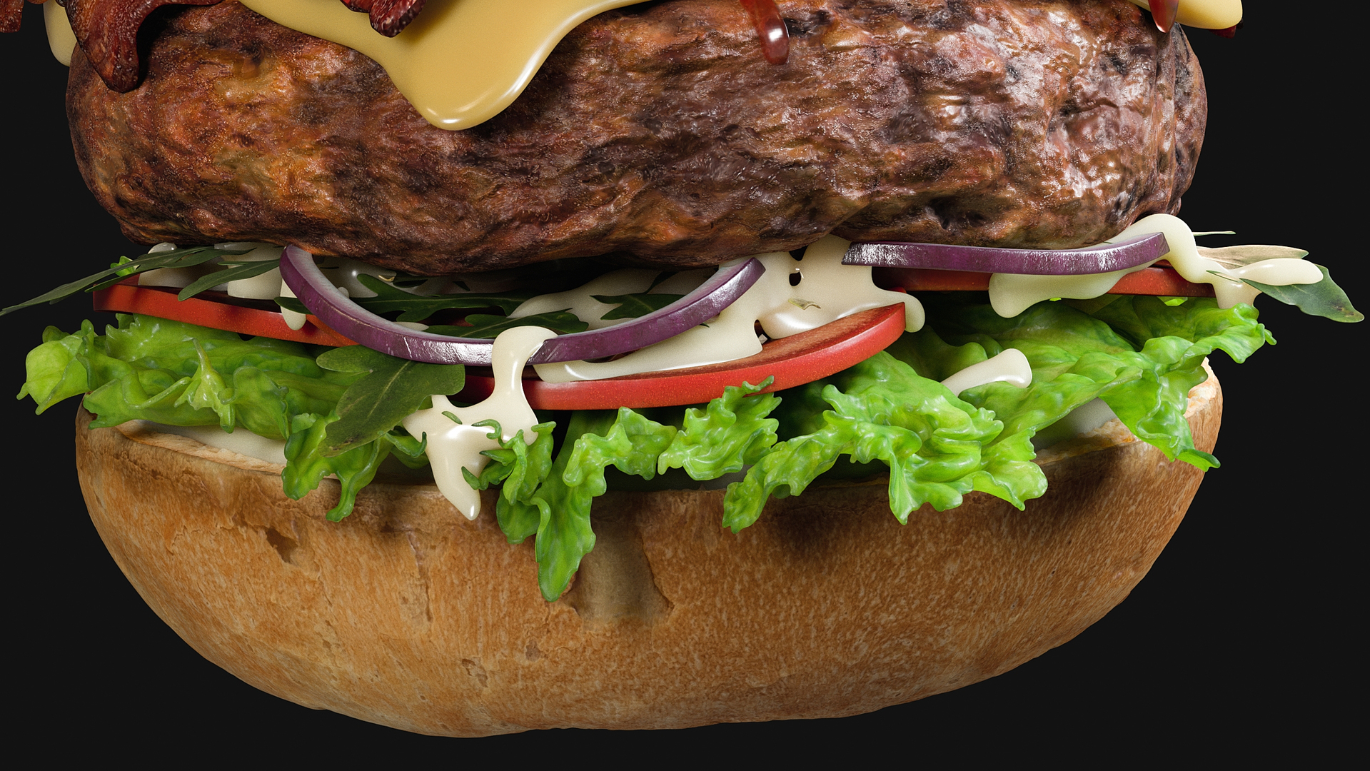 Realistic burger 3D - TurboSquid 1697373