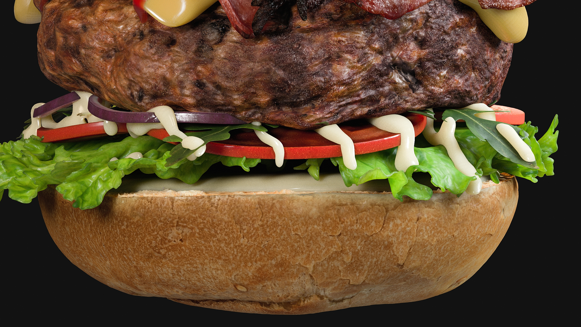 Realistic burger 3D - TurboSquid 1697373