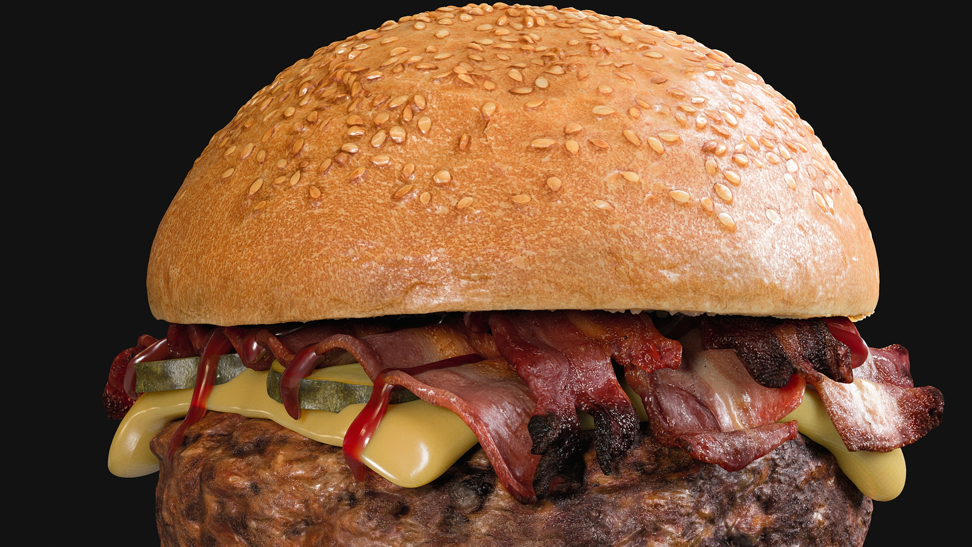 Realistic burger 3D - TurboSquid 1697373