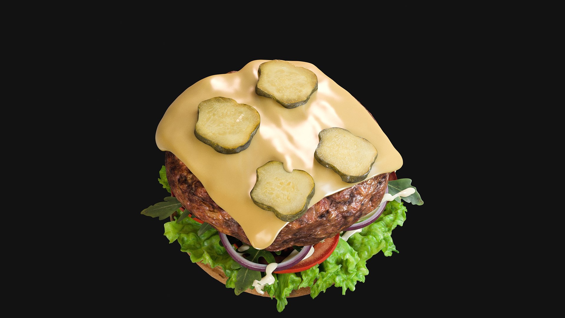 Realistic burger 3D - TurboSquid 1697373