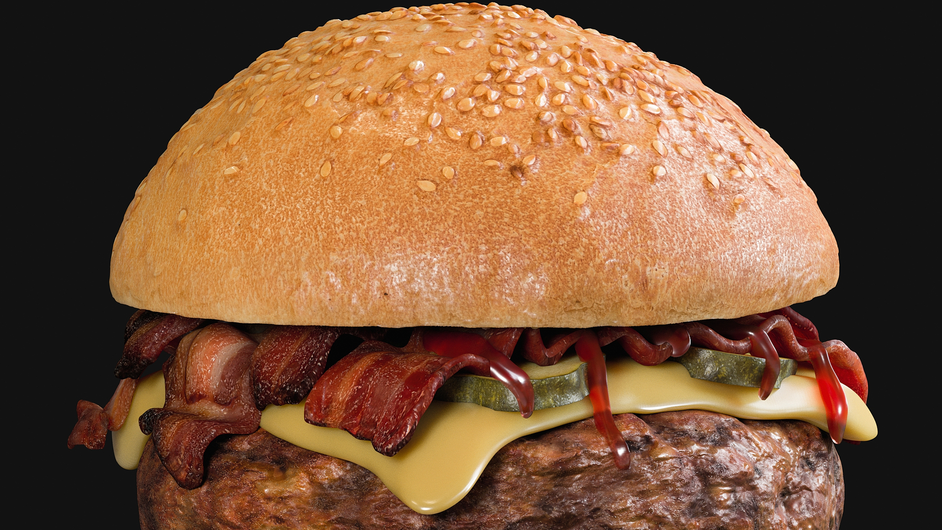Realistic burger 3D - TurboSquid 1697373