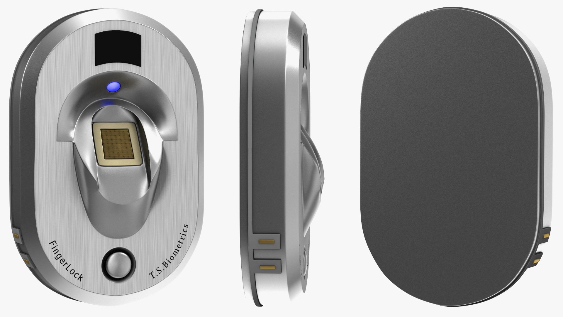 TS Biometrics FingerLock Biometric Door Lock 3D - TurboSquid 1807723