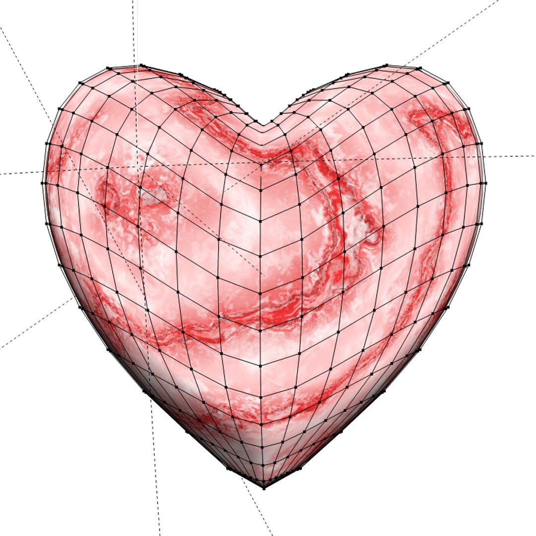 3d Model Of Marble Heart