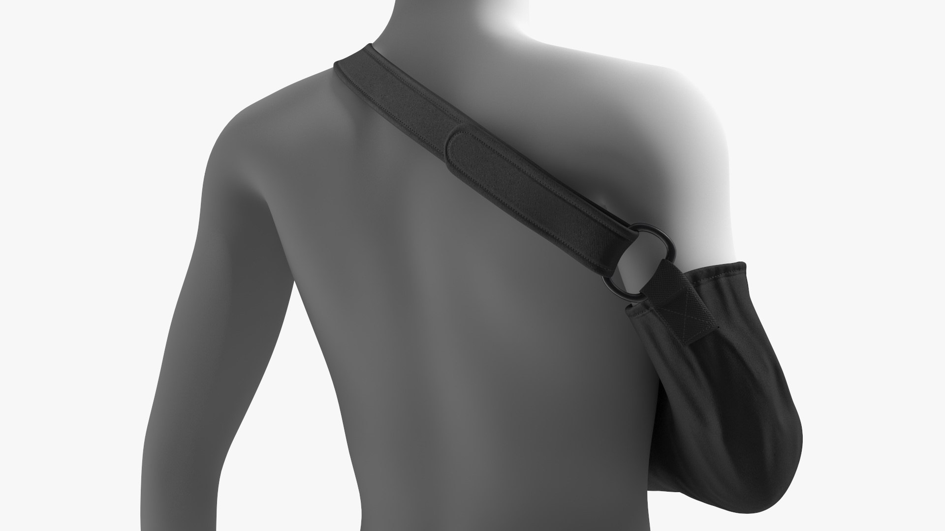 Arm Sling Bandage Right Hand Black 3D - TurboSquid 1868010