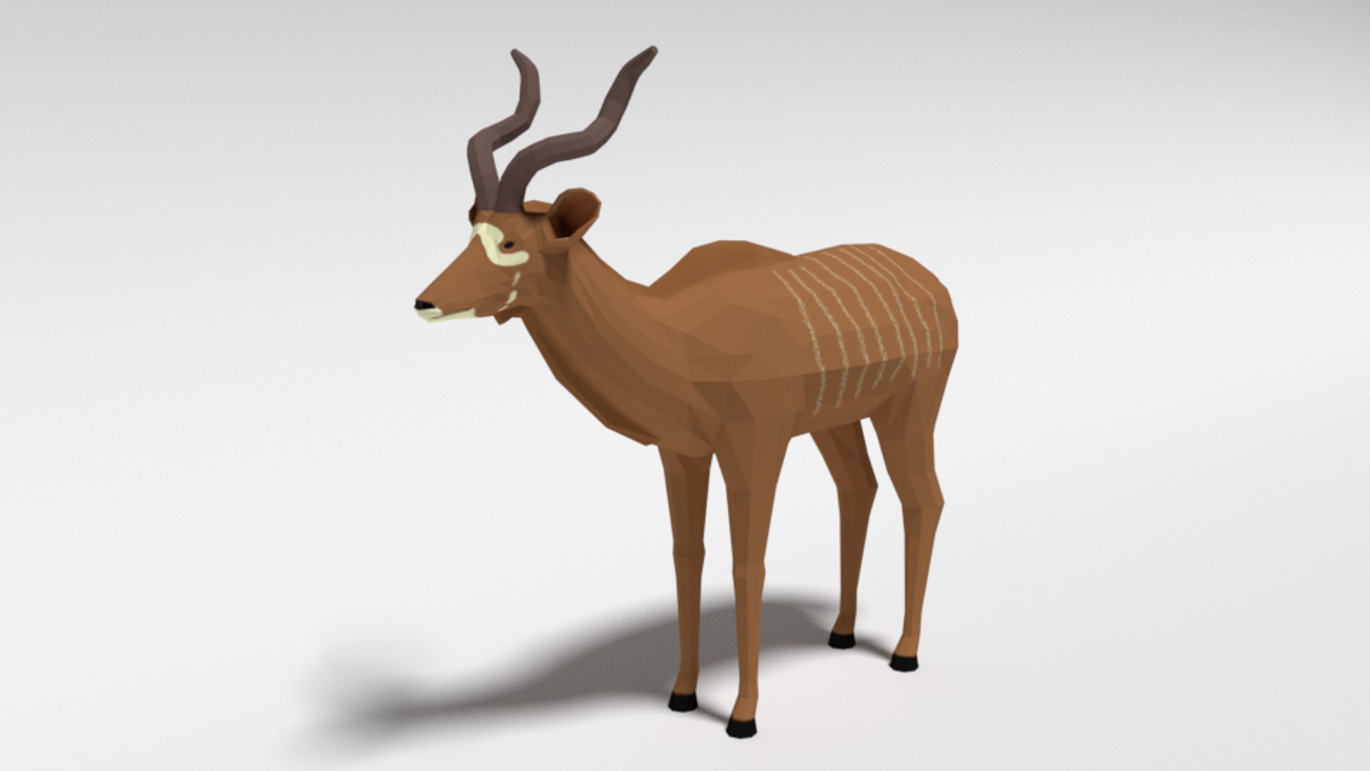 3D Greater Kudu Antelope - TurboSquid 1519502