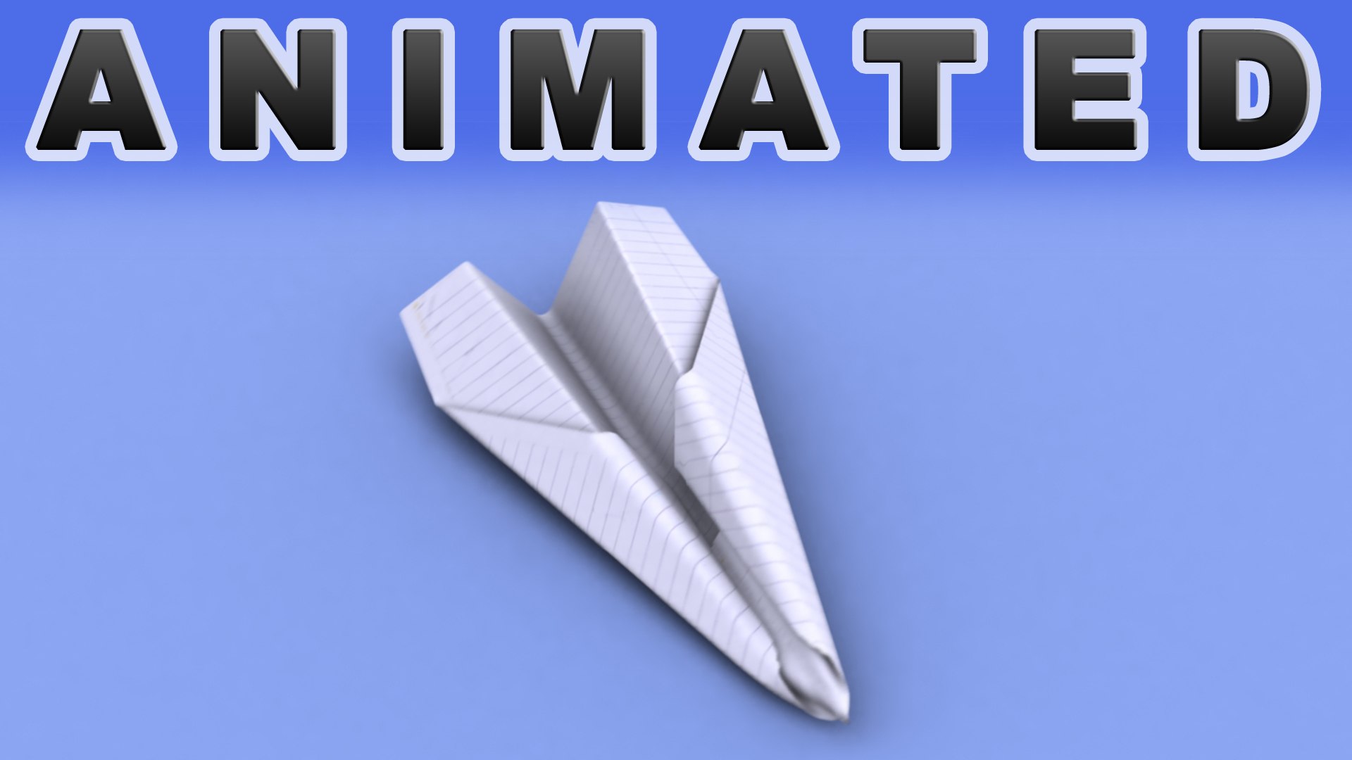 3d Model Sheet Paper Aeroplane
