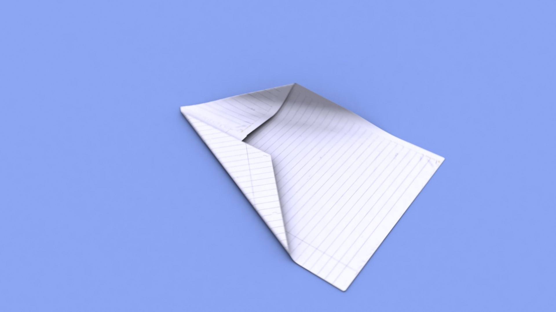 3d Model Sheet Paper Aeroplane