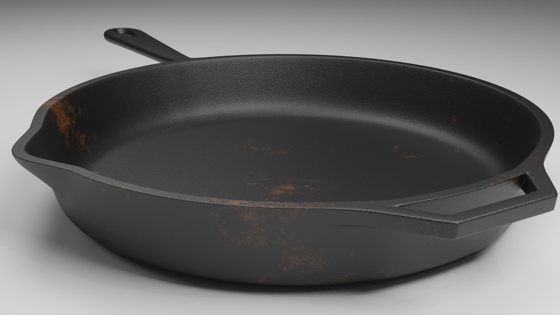 3D cast iron skillet - TurboSquid 1392595