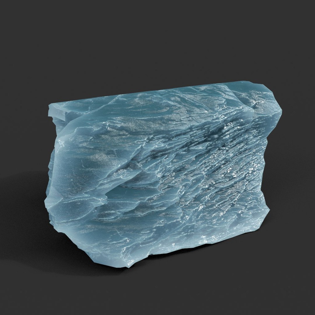 3D Model 12 Low Poly PBR Ice Block - TurboSquid 2163097